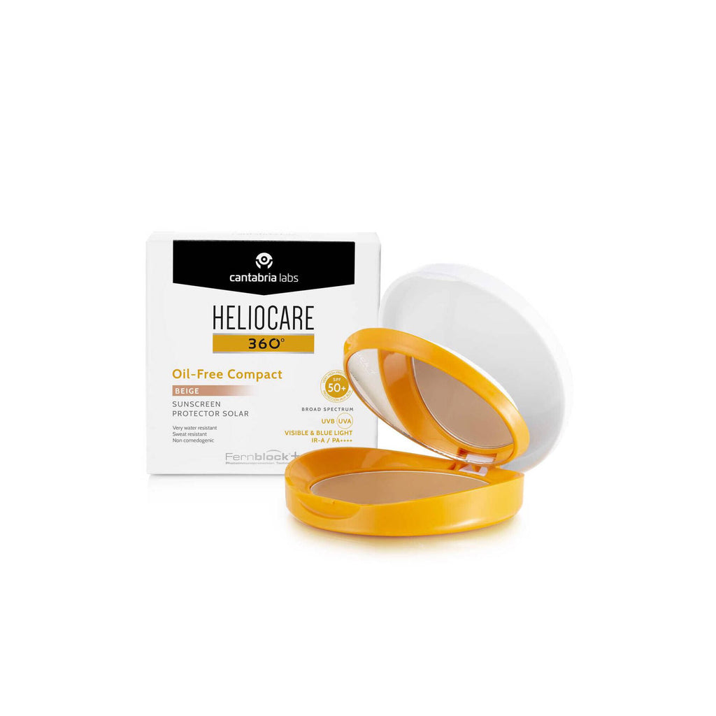 Heliocare 360º Oil Free Compacto SPF50+ 10g - Bege – Farmácia em Casa