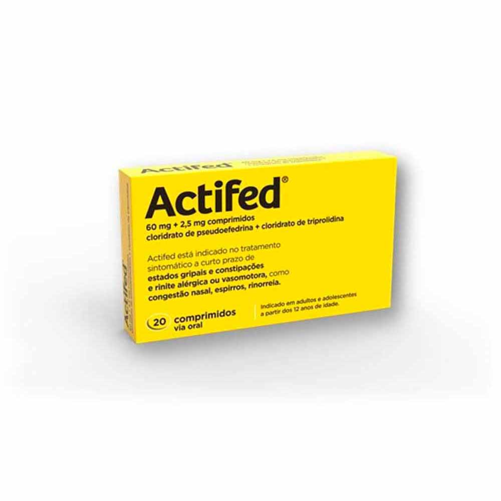 Actifed 20 comprimidos – Farmácia em Casa