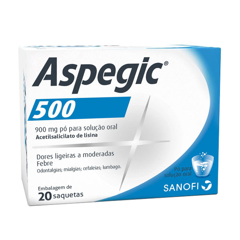 Aspegic 500 900 mg x 20 saquetas – Farmácia em Casa
