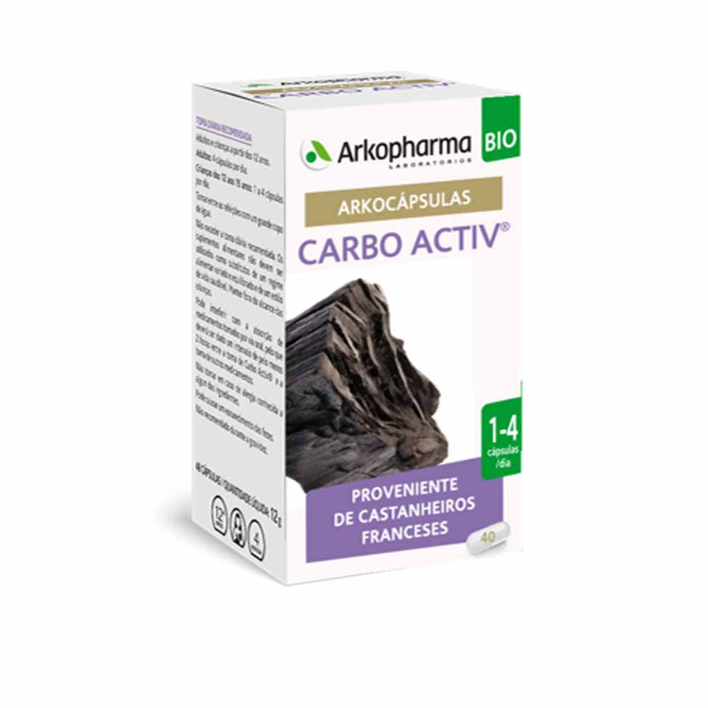 Arkocápsulas Carbo Activ BIO 40 Caps – Farmácia em Casa