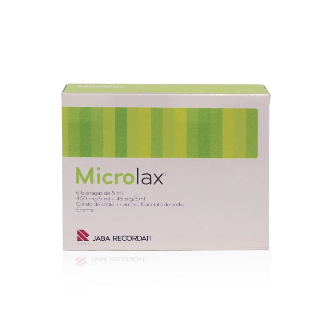 MICROLAX. 450/45 MG/5 ML X 6 ENEMA SOL TUBO LAURILSULFOACETATO (SODIO ...