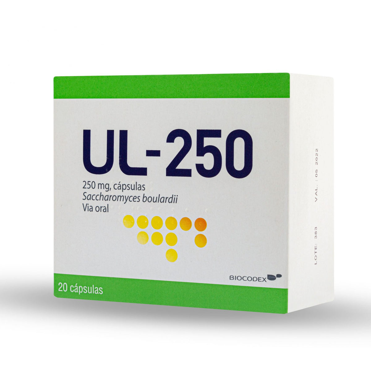 UL 250. 250 MG X 20 CAPS SACCHAROMYCES BOULARDII – Farmácia em Casa